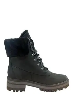 Timberland Courmayeur Valley Shearling-trim Ankle Boots - Black