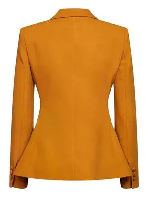 BLANCA VITA Single-breasted Fitted Jacket - Orange