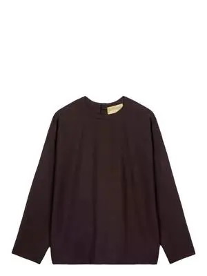 Momoni Long-sleeve Blouse - Brown