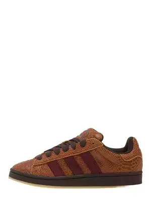 Adidas Campus Snake-effect Leather Sneakers - Brown