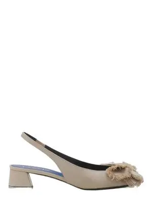 LANVIN Bow Detail Slingback Pumps - Neutrals