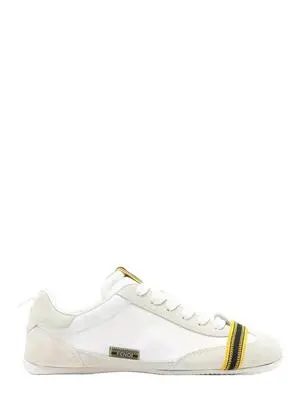 Fendi Panelled Logo Tag Sneakers - White