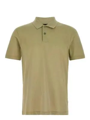 BOSS Cotton-blend Polo Shirt With Bubble-structured Jacquard