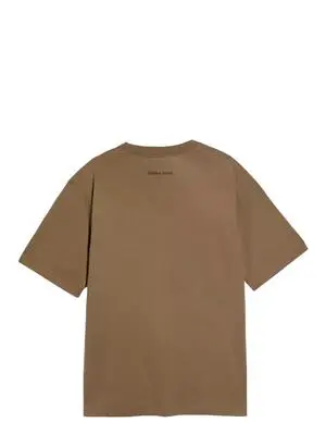 Simone Rocha Ruffle Rosette-detail T-shirt - Brown