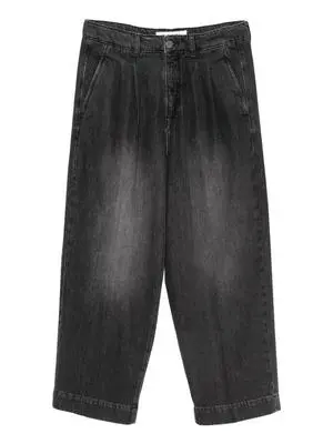 ROSSI Noa Pleated Jeans Washed - Black
