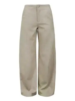 NACHE Ribbed Knit Wide-Leg Trousers
