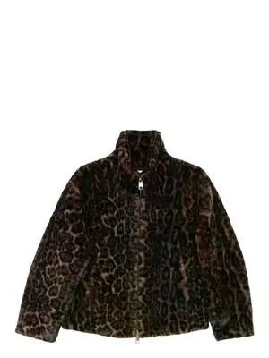 Apparis Brooks Leopard-print Zip-fastening Jacket - Brown