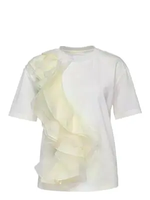 CLUB21 Frill Detail Crew Neck T-Shirt