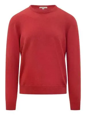 Malo Crew Neck Cashmere Sweater - Red