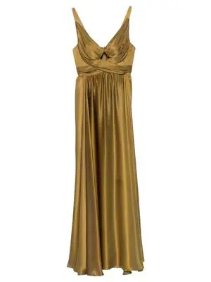 Zimmermann Ruched Cut-out Maxi Dress - Green