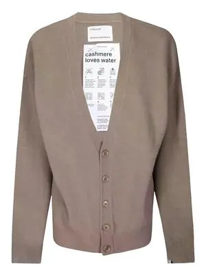 Extreme Cashmere Button-up Cardigan - Neutrals