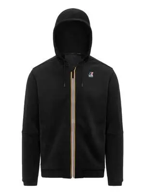 K-WAY Prosper Logo-patch Hooded Jacket - Black