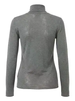 PUROTATTO Roll-neck Long-sleeve Sweater - Grey