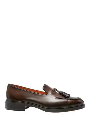 SANTONI Santoni Tassel Braided-Trim Loafers