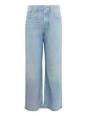 Rag & Bone Miramar Terry Wide Leg Jeans - Blue