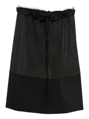 ALAINPAUL Drawstring-fastening Mini Skirt - Black
