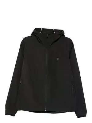 BOSS Hooded Zip-up Jacket With Logo Detail - Black