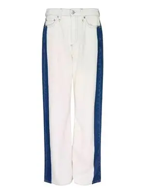 RAG & BONE Rag & Bone Logan Wide-Leg Jeans With Contrast Side Panels