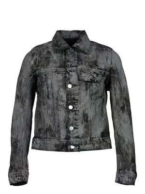 FILTH Distressed Effect Denim Jacket - Grey
