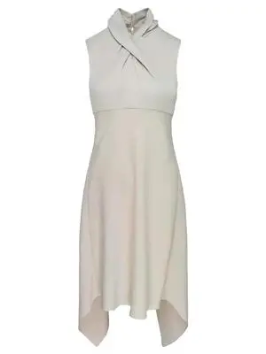CLUB21 Laila Crossover-halter Dress - Neutrals