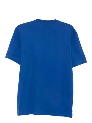 BLAUER. Graphic-print Crew-neck T-shirt - Blue