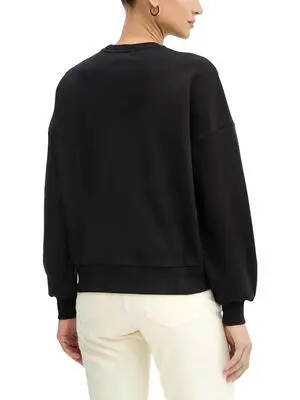 Iceberg Logo Embroidered Sweatshirt - Black