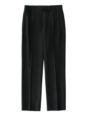 Studio Nicholson Quarte Pin-tuck Tailored Trousers - Black