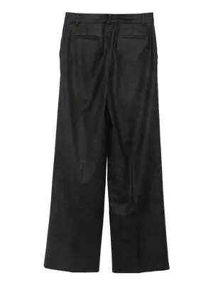 P.a.r.o.s.h Pressed Crease Wide Leg Trousers - Grey