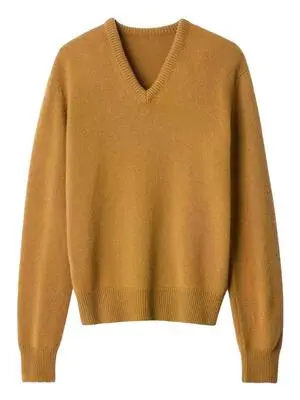 LEMAIRE V-neck Cashmere Sweater - Neutrals