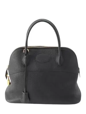 Hermès Clemence Bolide 31 Satchel - Black