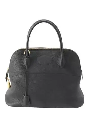 Hermès Clemence Bolide 31 Satchel - Black