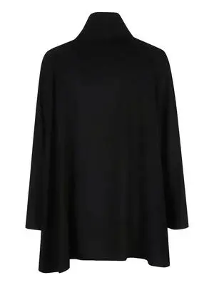 Tagliatore Tagliatore Leila High-Neck Cape Jacket Black