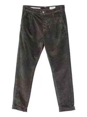 Jacob Cohen Henry Pleated Corduroy Trousers - Grey