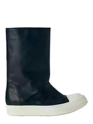RICK OWENS Rick Owens Leather Toe-Cap Boots