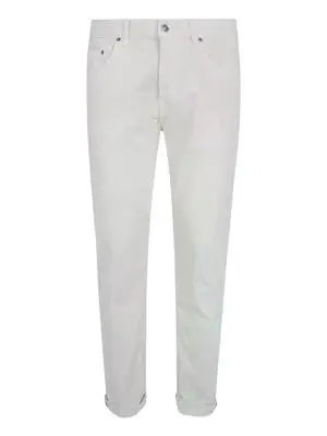 DONDUP Corduroy Straight-leg Trousers - Neutrals