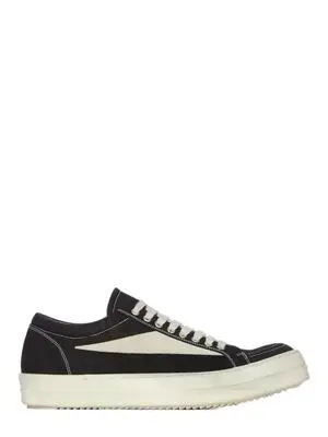 Rick Owens Vintage Low-top Lace-up Sneakers - Black