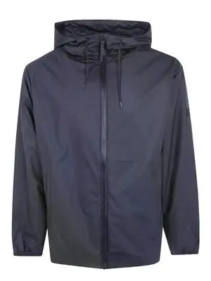 Rains Hooded Zip-up Jacket - Blue
