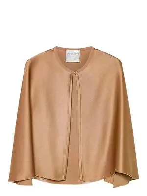 FORTE_FORTE Satin Finish Cape - Neutrals