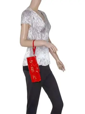 JIMMY CHOO Tulita Buckle Clutch Bag