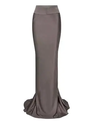 RICK OWENS Rick Owens Ribbed Waistband Panelled Skirt