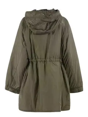 Max Mara Dalcamo Reversible Quilted Hooded Parka Green