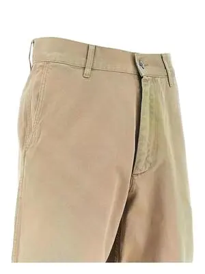 SUNFLOWER Straight-leg Cotton Twill Trousers - Neutrals
