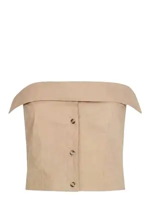 Nanushka Deidre Off-shoulder Top - Neutrals