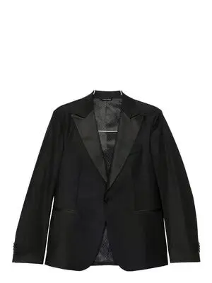 Brian Dales Long-sleeve Buttoned Suit - Black