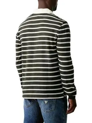 Guess Striped Polo - Green