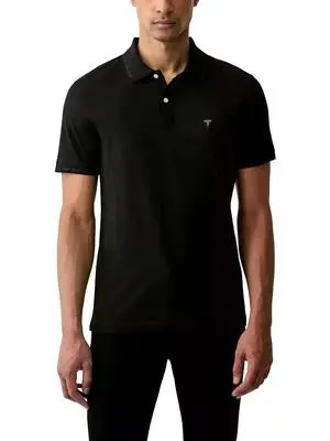 GUESS Logo-print Short-sleeve Polo Shirt