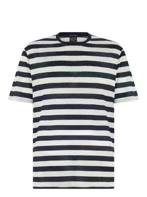 Paul & Shark Striped Short-sleeve T-shirt - Blue