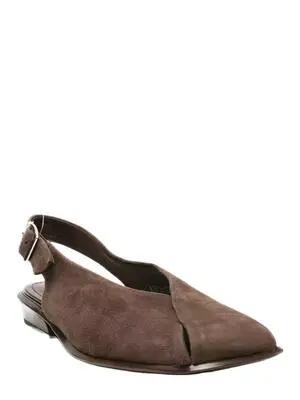 SERGIO MORETTI FIRENZE Slingback Loafers - Brown