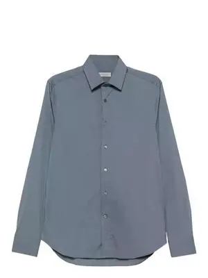 Canali Button-down Long-sleeve Shirt - Blue