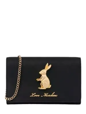 MOSCHINO Rabbit-plaque Crossbody Bag
